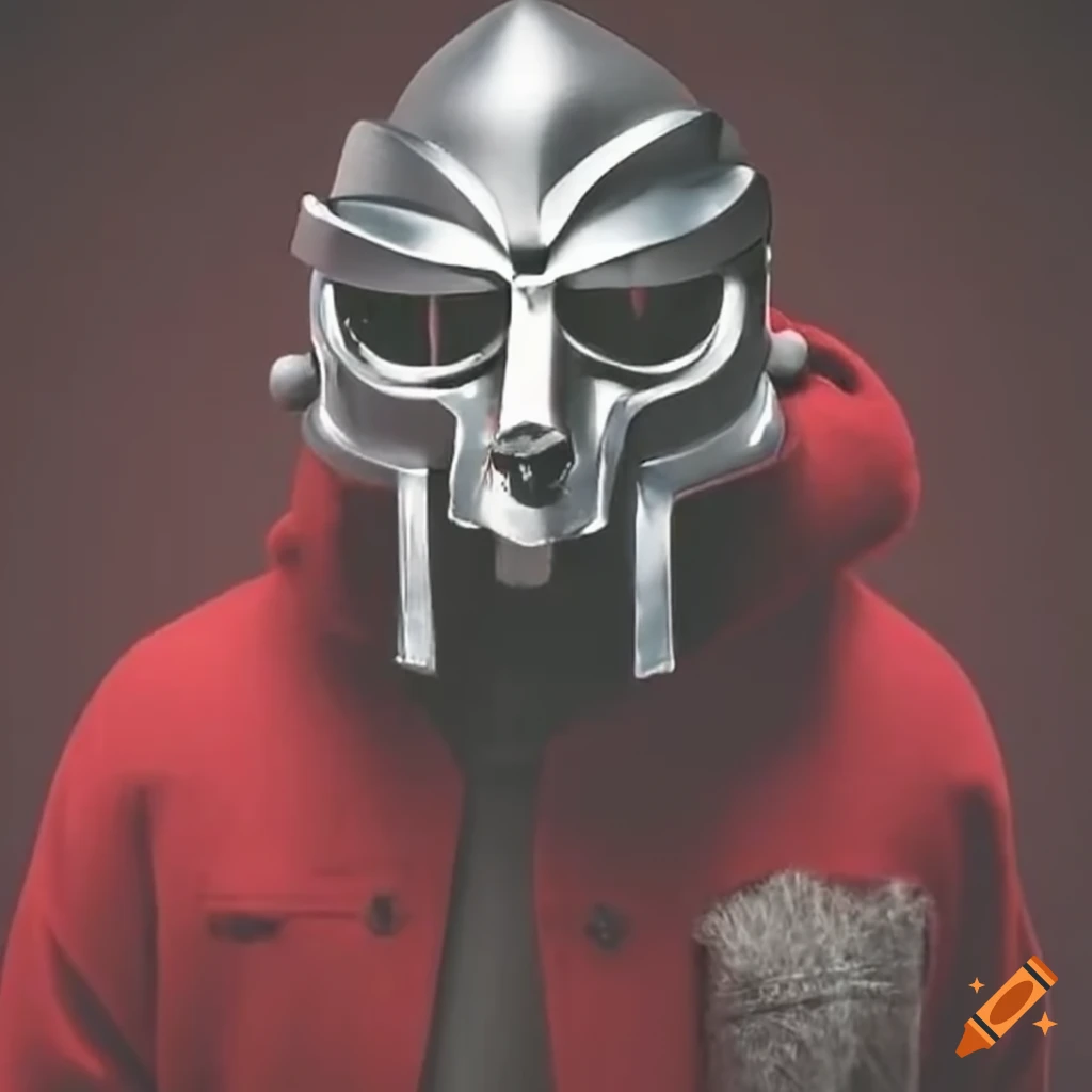 Mf doom dressed as santa claus on Craiyon