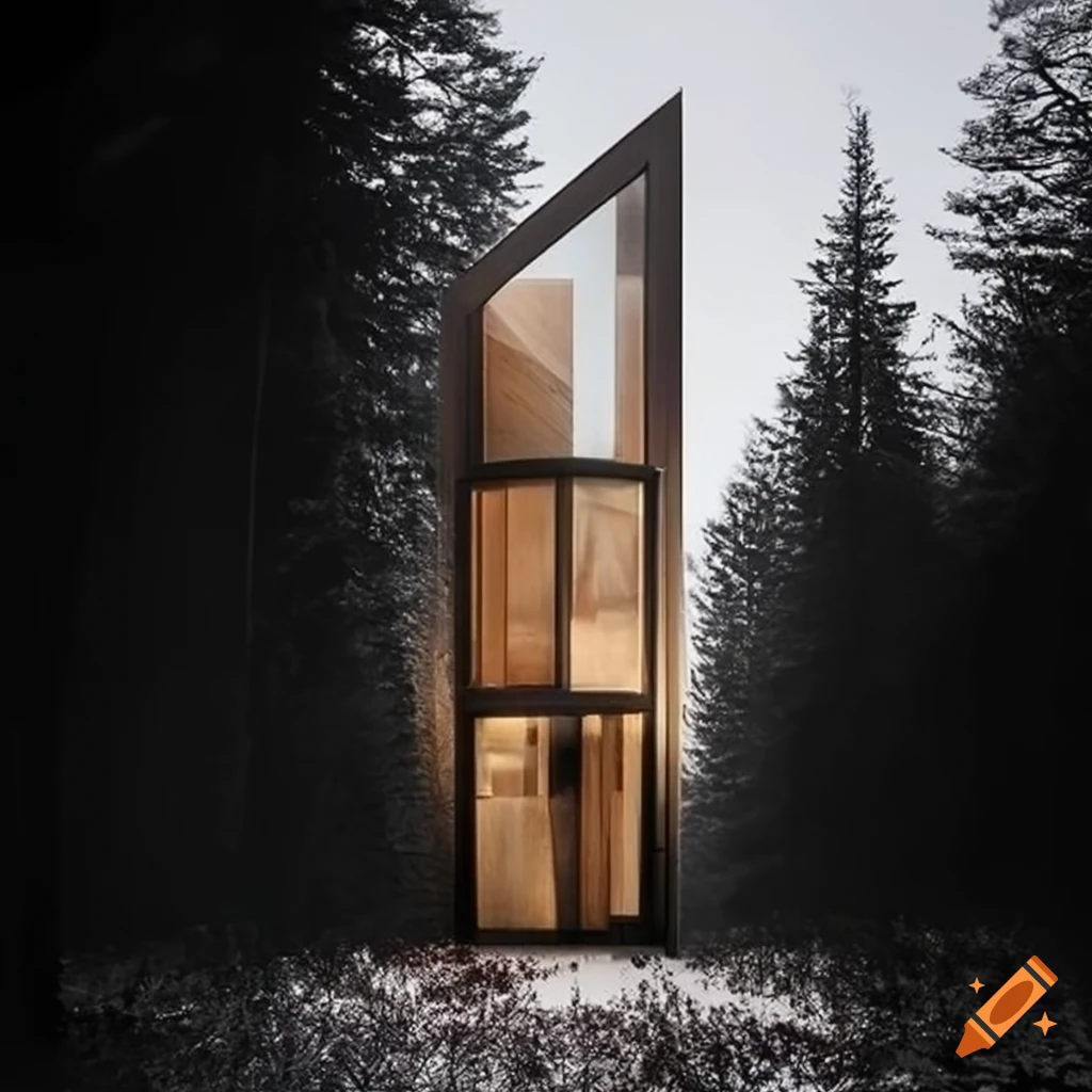 Sophisticated tower cabin architecture design