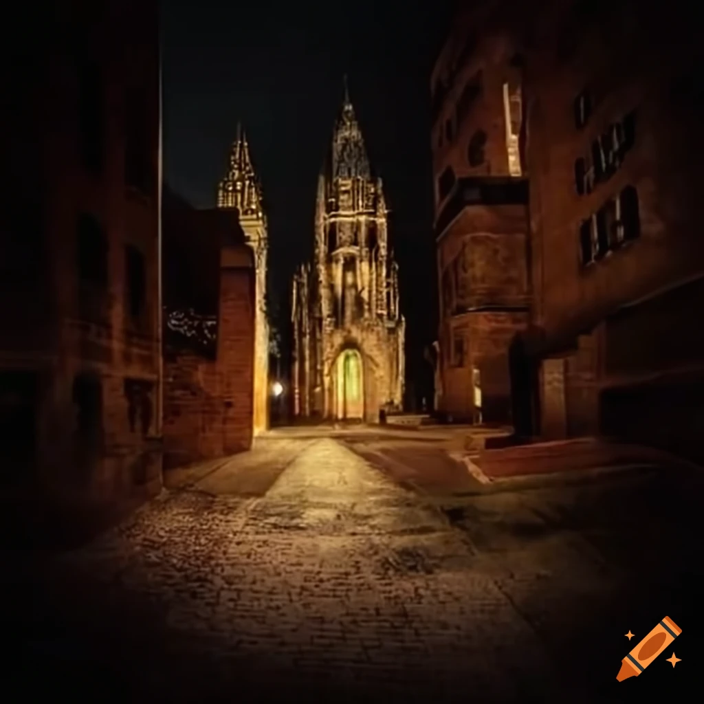 Image of a city from the subtle knife on Craiyon