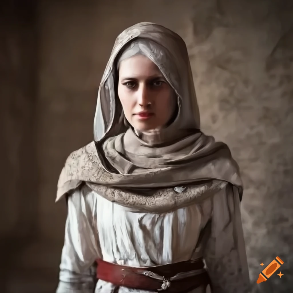 Portrait of Nehal from Assassin's Creed Mirage on Craiyon