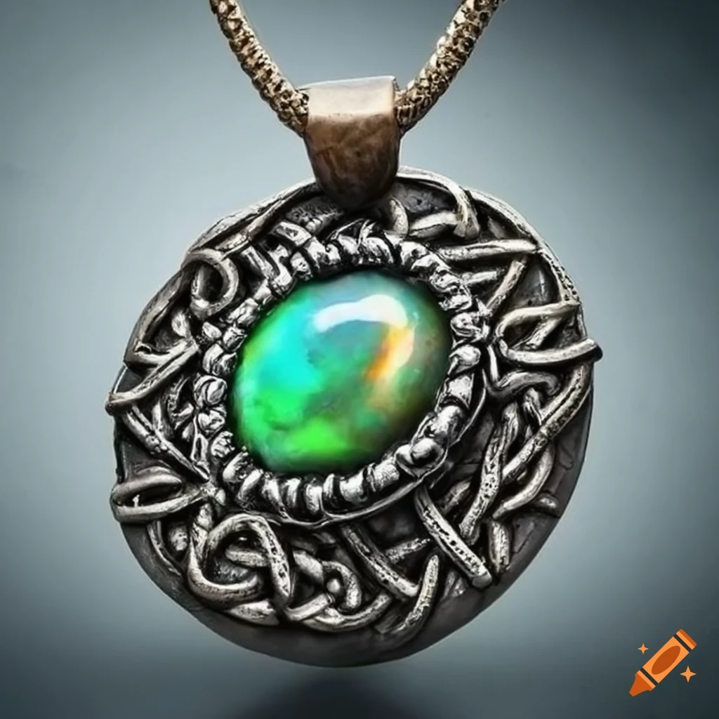 The ancestral tree amulet: hanging from a sturdy chain, the ancestral ...