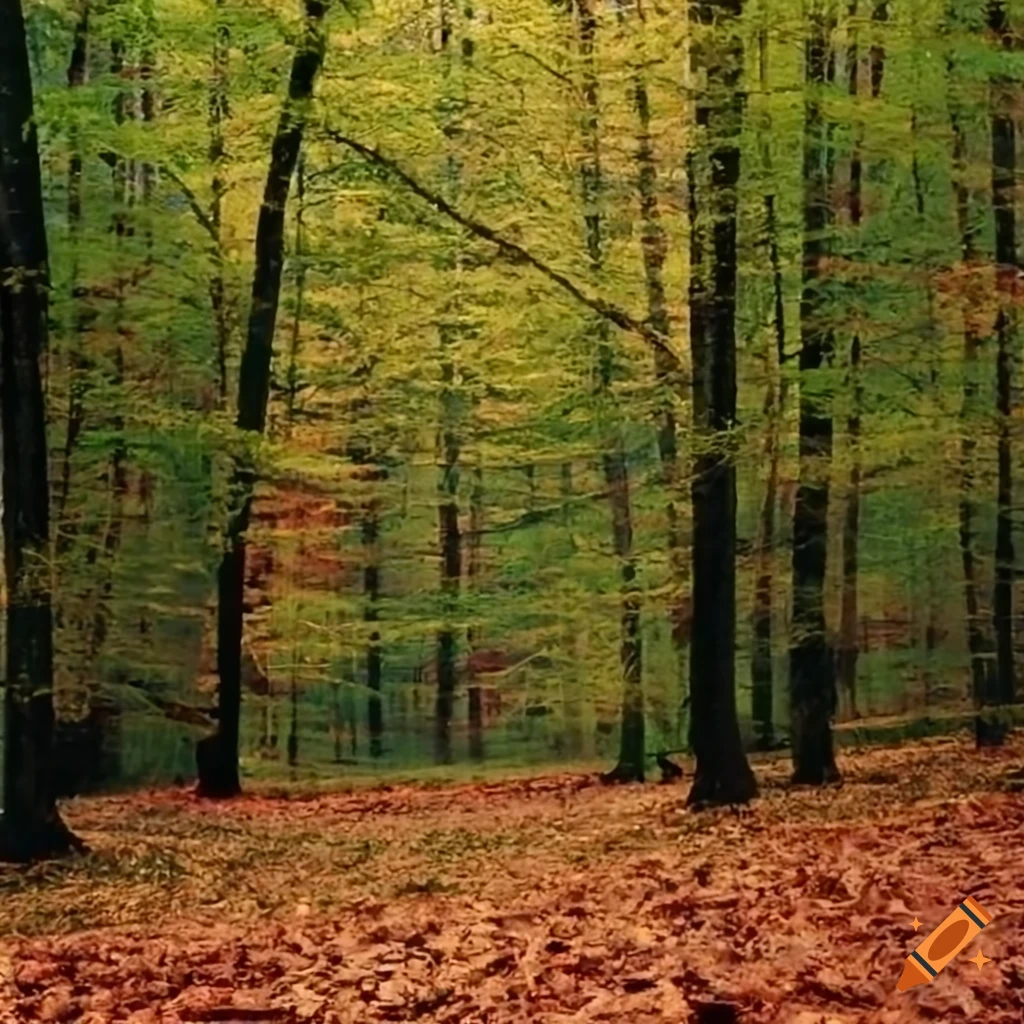 Image of densely wooded landscapes on Craiyon