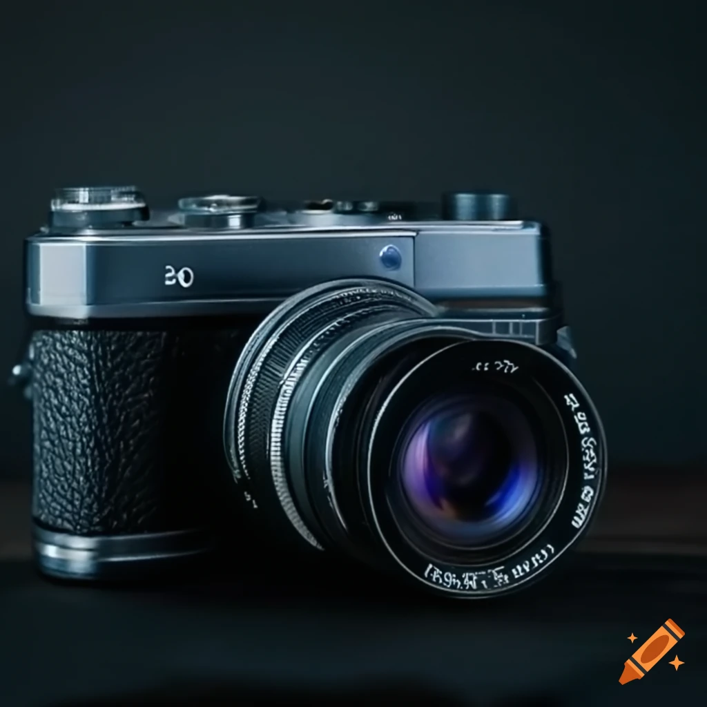 Blue tinted camera on Craiyon