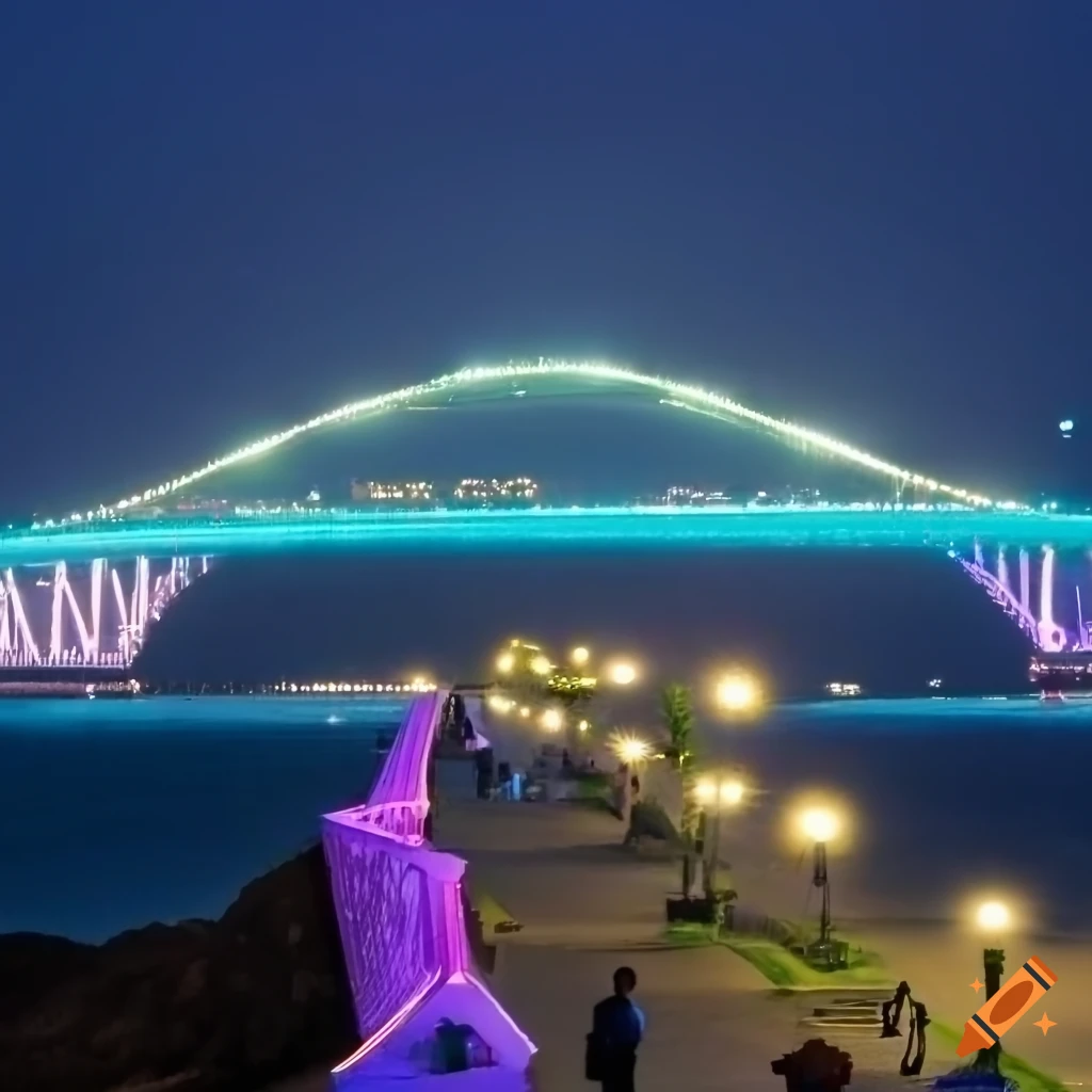 Howrah bridge on Craiyon