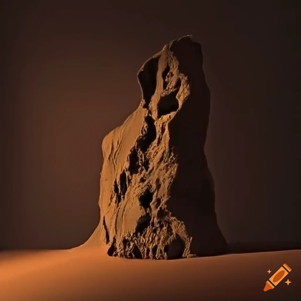 Desolate landscape artwork in lucio fontana style on Craiyon