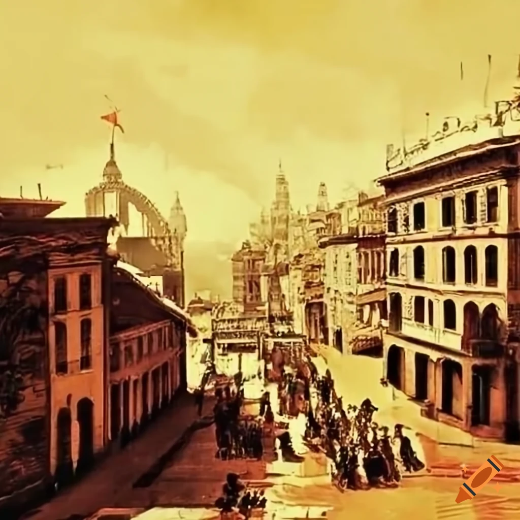 Vintage photo of a brazilian city on Craiyon