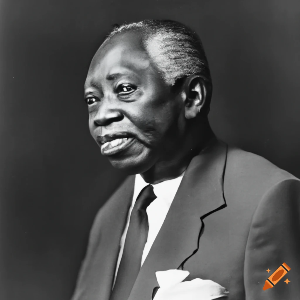 Portrait of Milton Margai, the first Prime Minister of Sierra Leone on ...