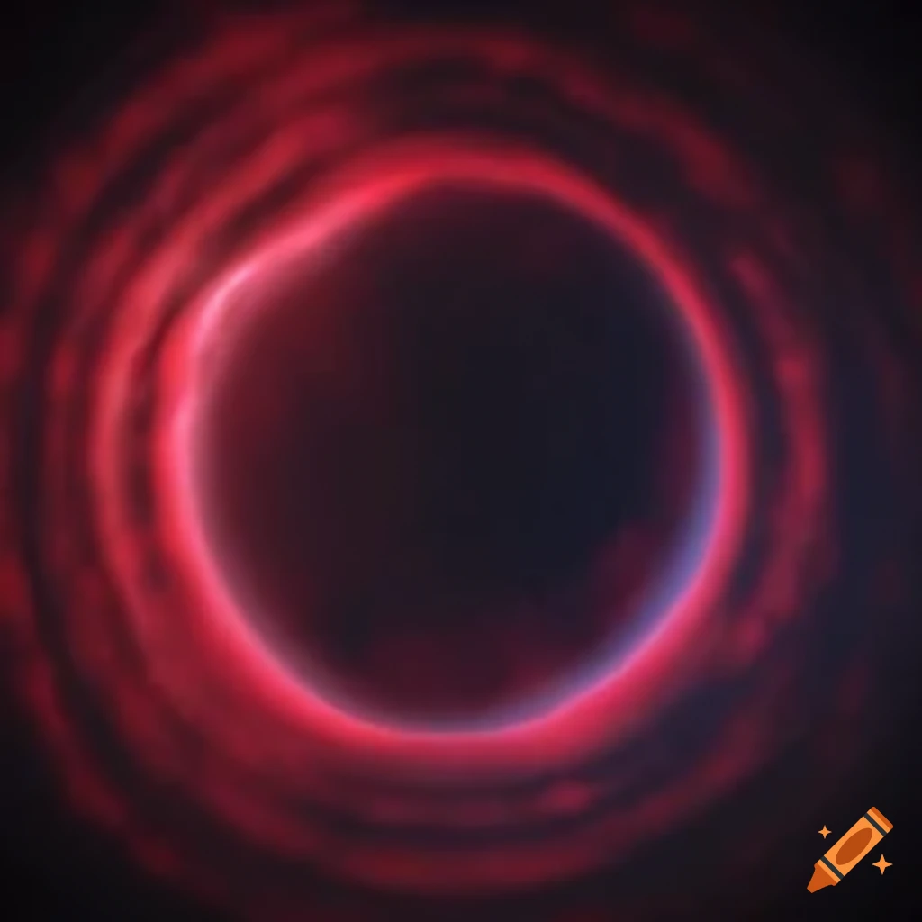 Red cosmic energy barrier in a dark void on Craiyon