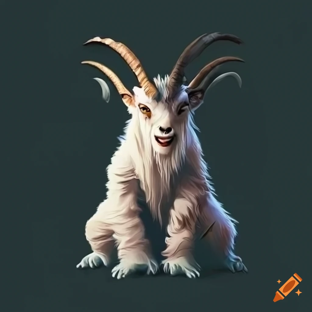 Image of a yeti goat on Craiyon