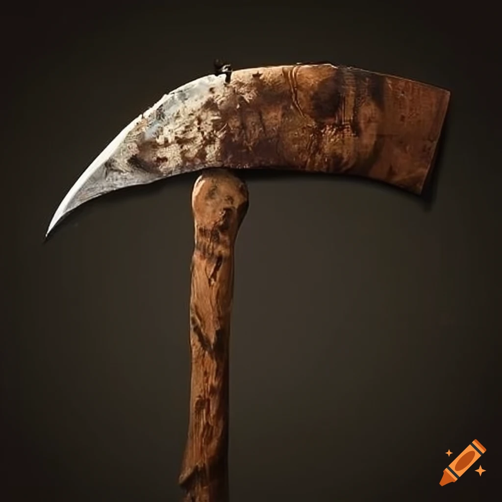 Muddy brown scythe