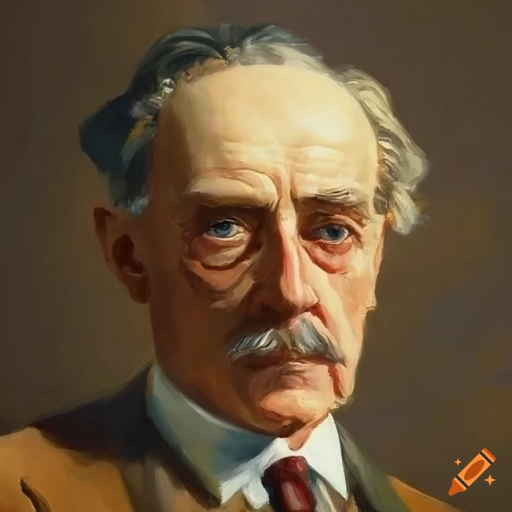 Vintage portrait of a british inspector in 1941