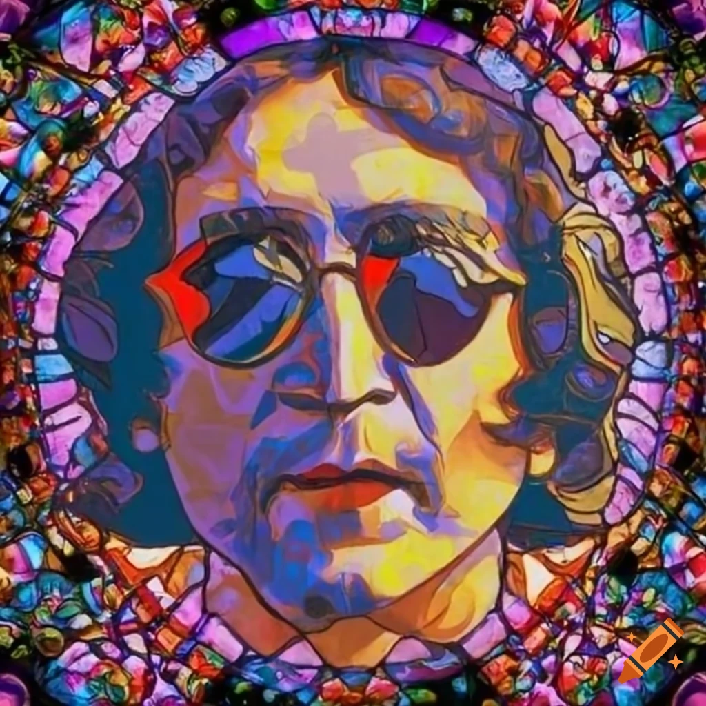 Kaleidoscope depiction of john lennon