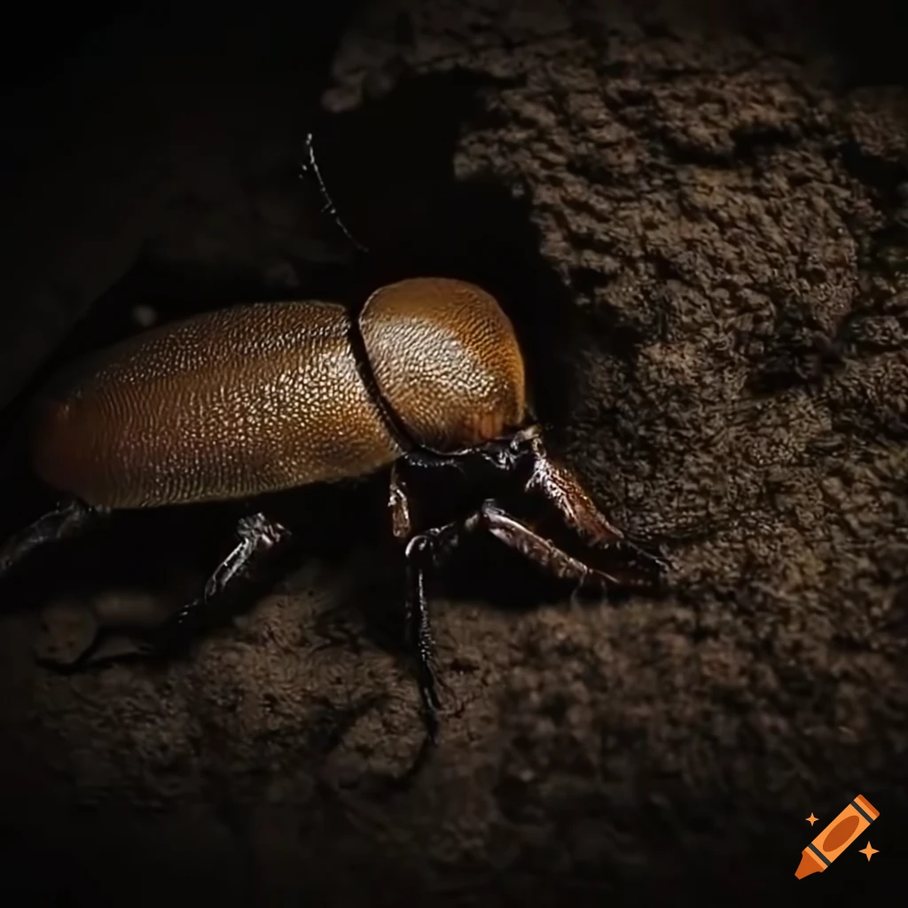 Illustration of a Barricadus creature emerging from a dirt mound on Craiyon