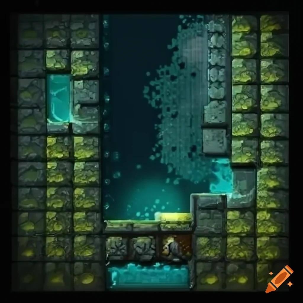 Artwork of a 2d platform in the metroid game on Craiyon