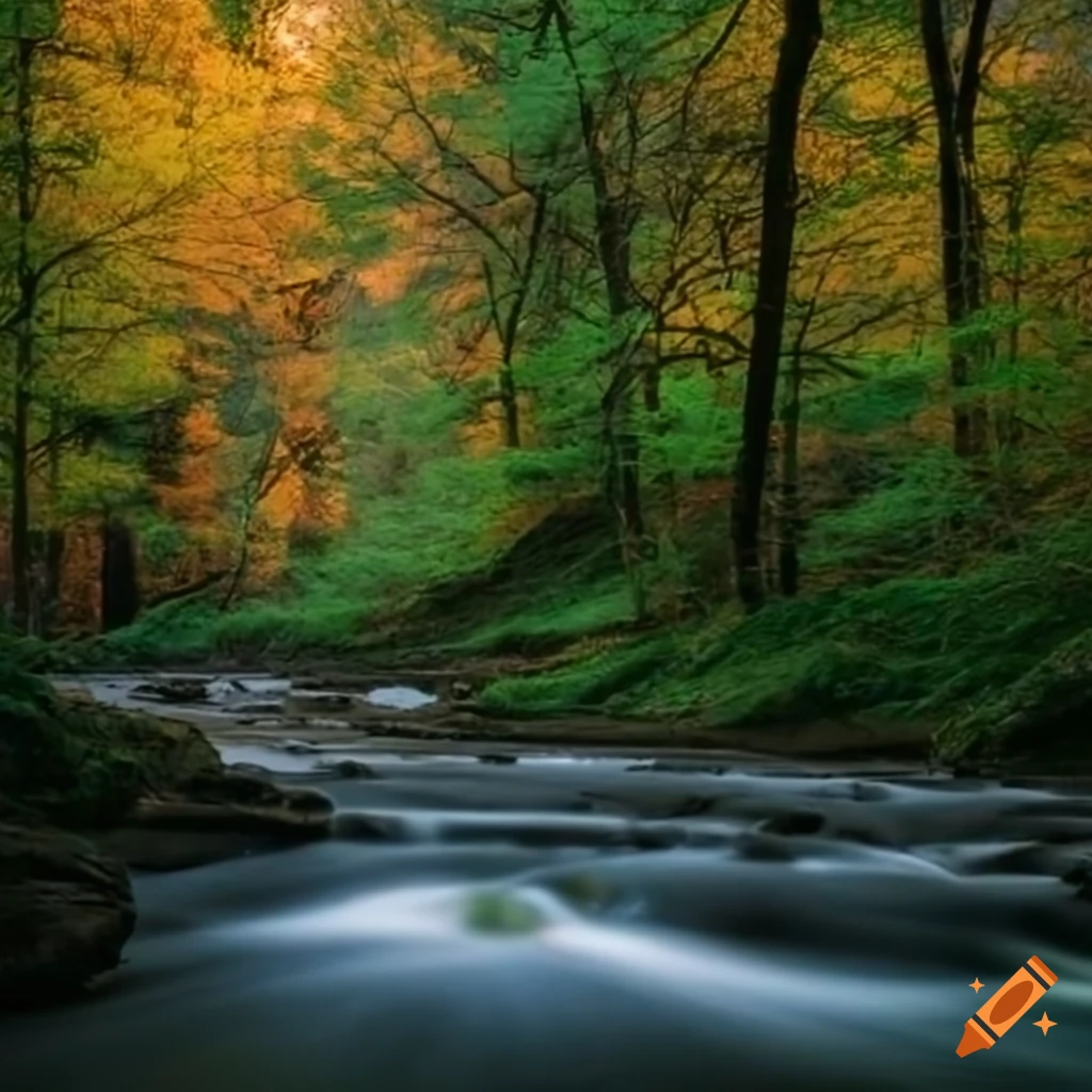 Stunning landscape view on Craiyon