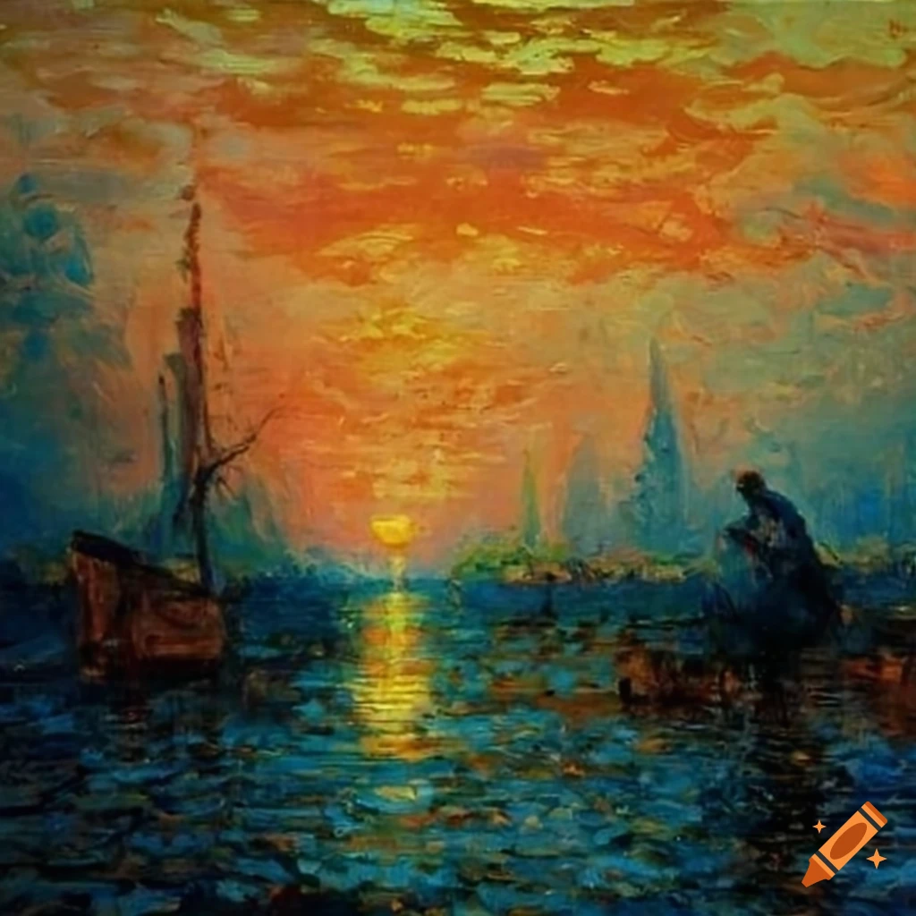 Artistic representation of impressionism and subjectivism on Craiyon