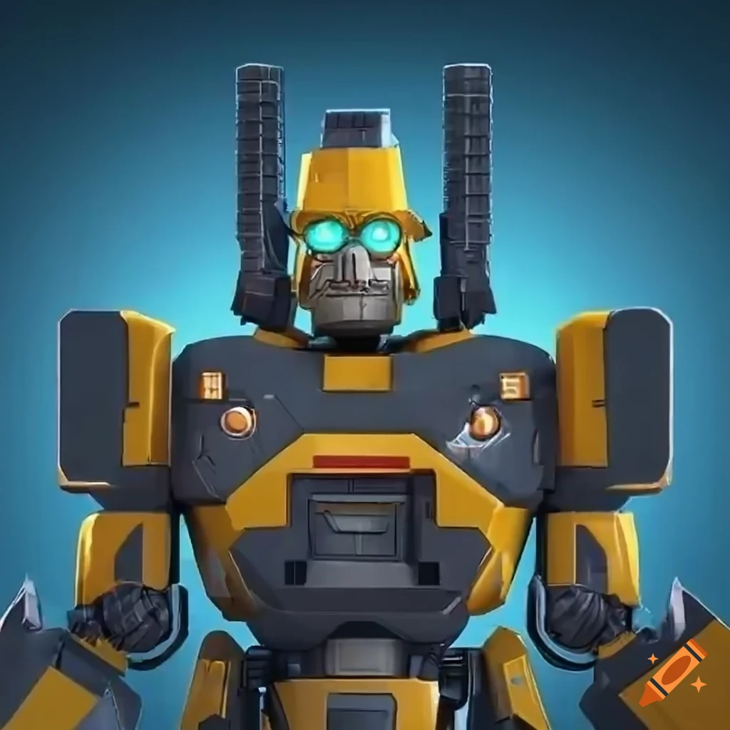 Orange and blue moose transformer in g1 style on Craiyon