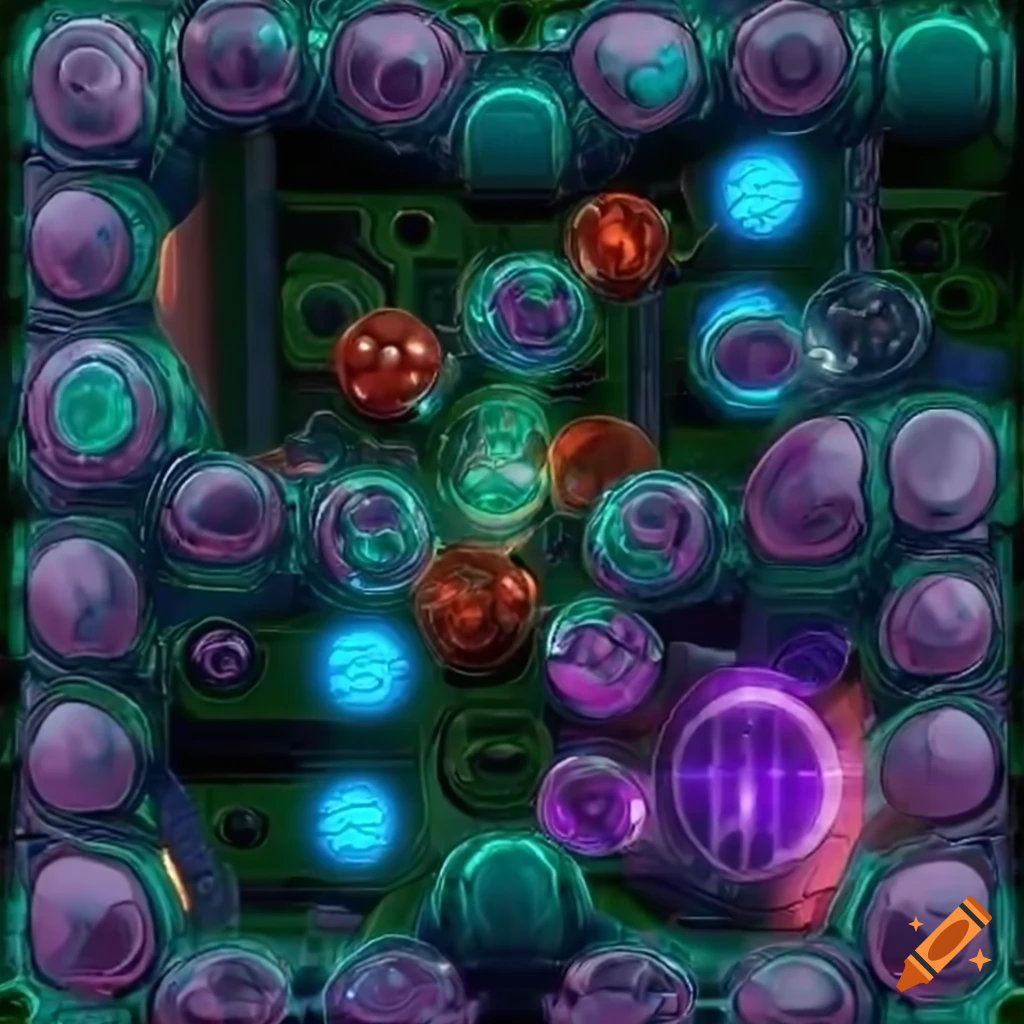 2d tourian bubble tiles from metroid game