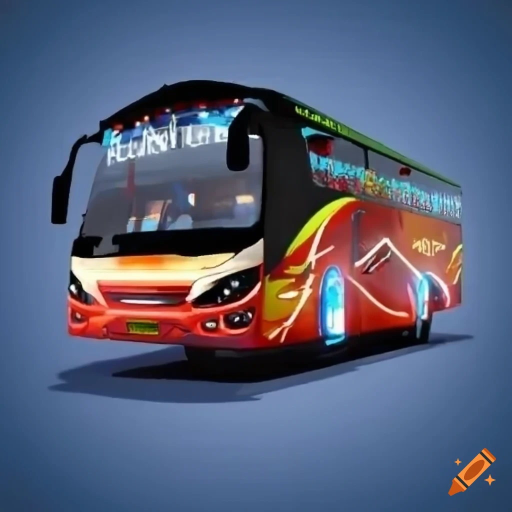 Livery for bus simulator indonesia on Craiyon