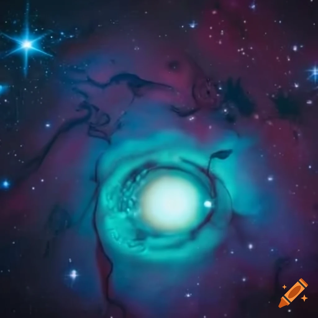 Abstract image of a star with md inside on Craiyon