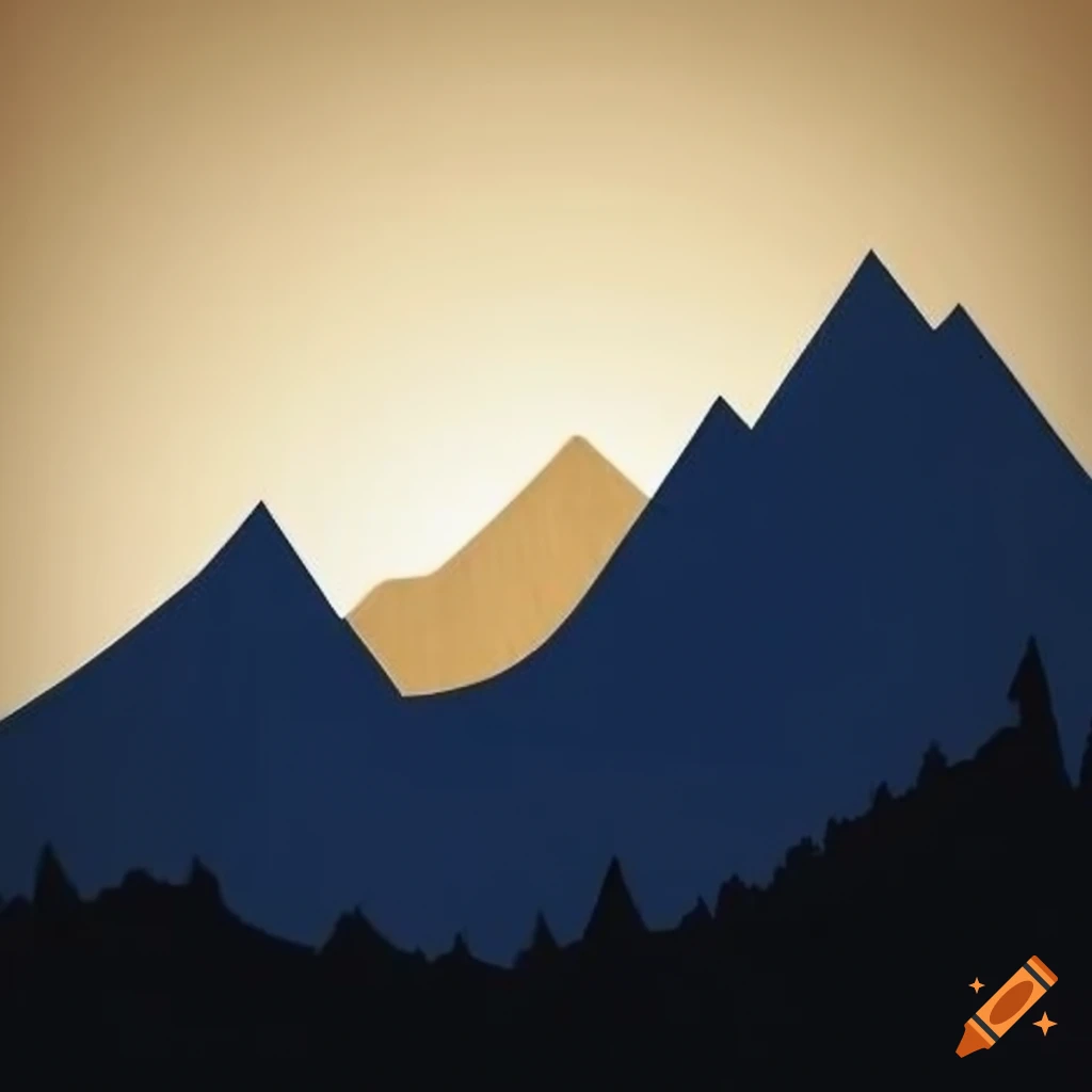 CAD design of mountains made with wood on Craiyon