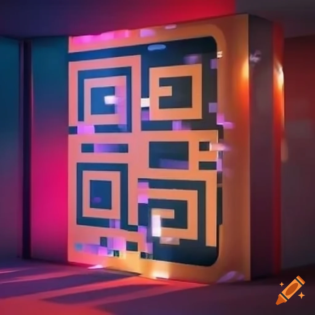 Creative Qr Code Resembling A House