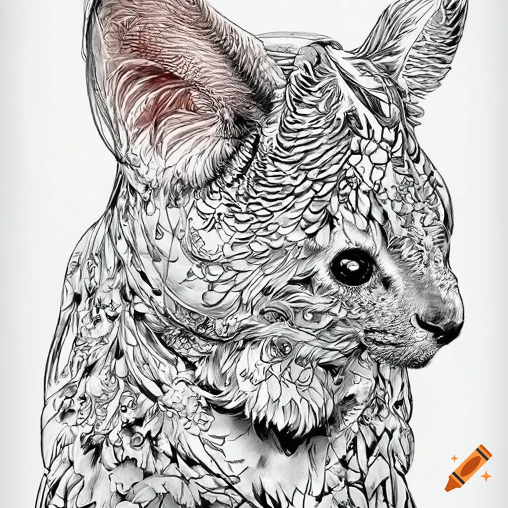 Cover of charming animals coloring book on Craiyon