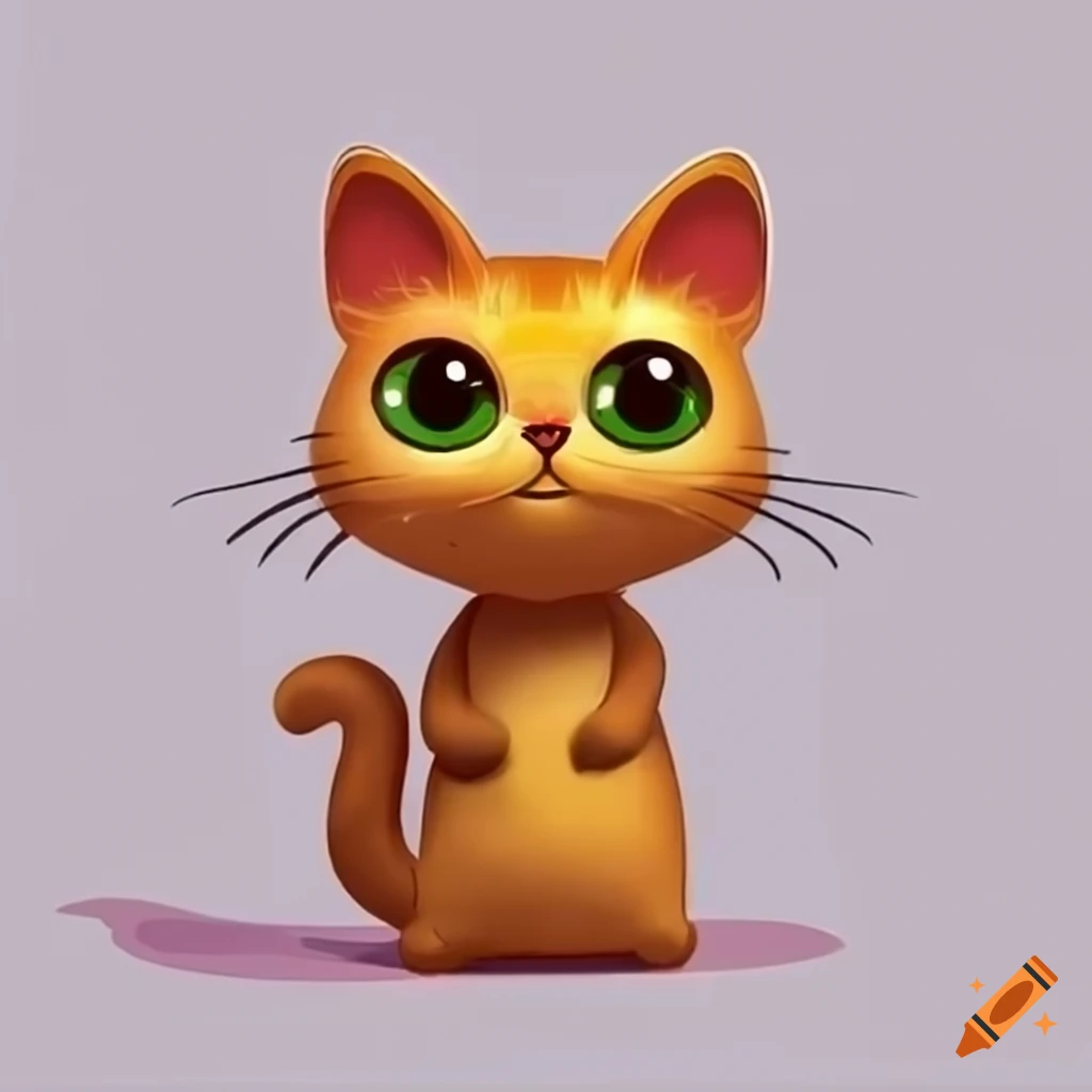 Cartoon Cat Standing As A Teacher On Craiyon
