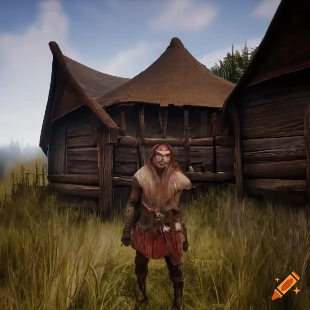 Image of an epic elf warrior in a grassy field on Craiyon