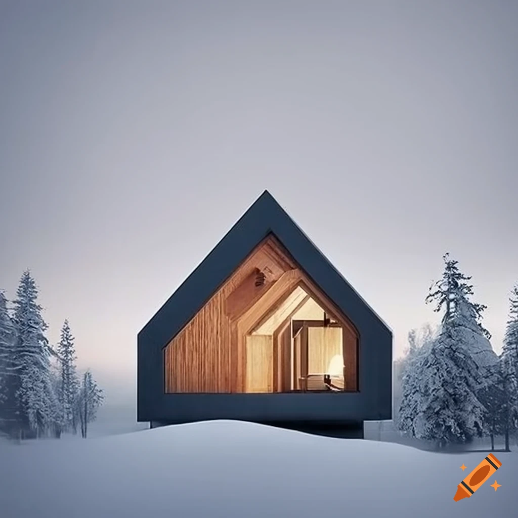 Sophisticated nordic minimalism tower cabin architecture on Craiyon