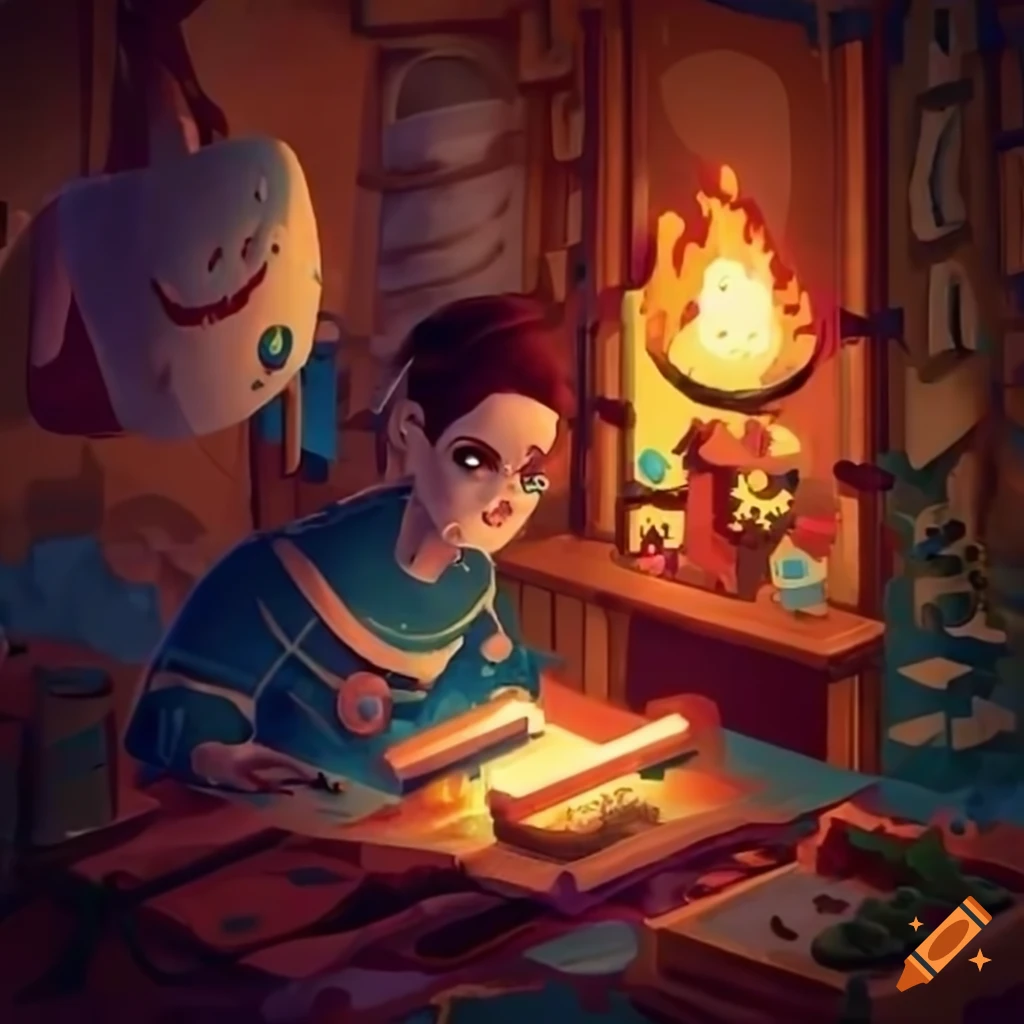 Screenshot of an uninterrupted crafting adventure