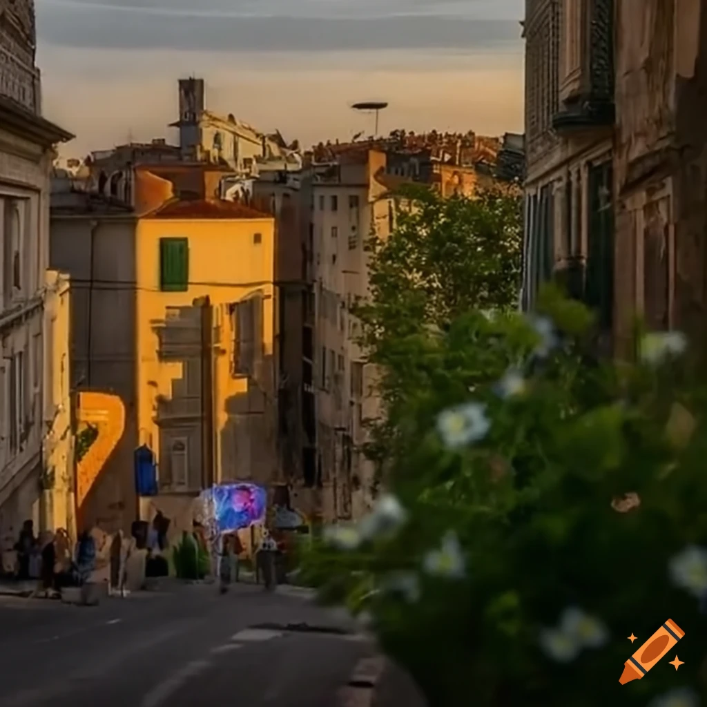 Photography of belsunce neighborhood in marseille