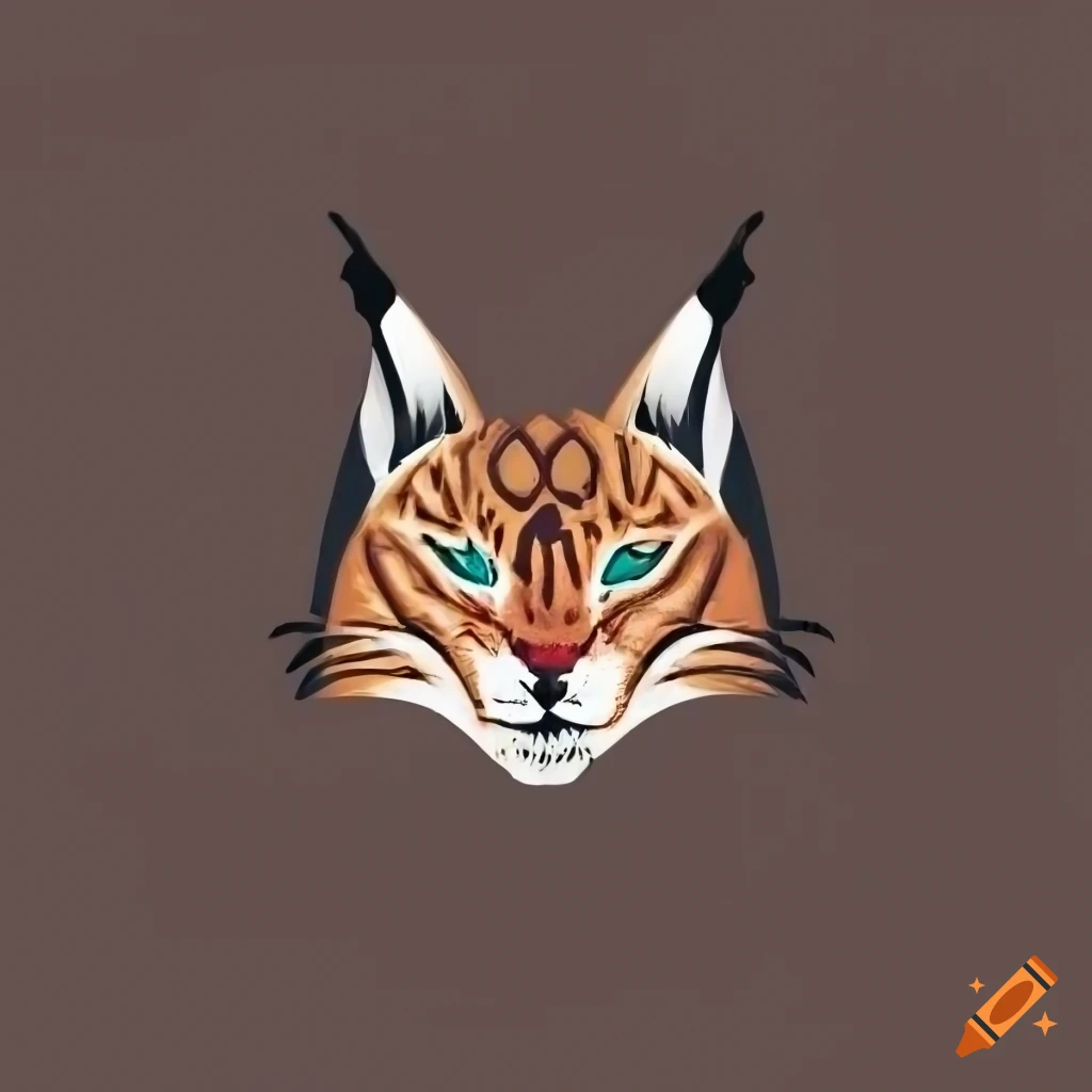 Graphic Logo Of A Lynx On Craiyon