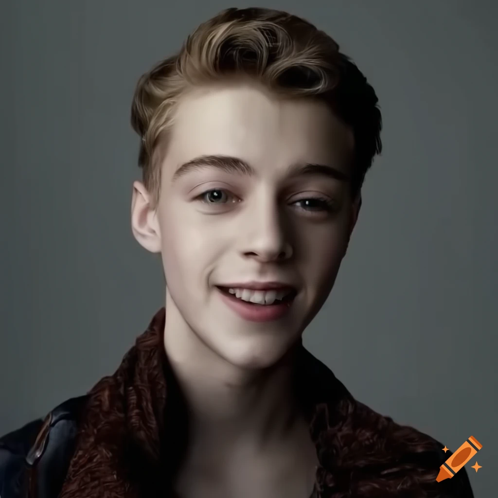 Color portrait of kit sebastian connor from heartstopper on Craiyon