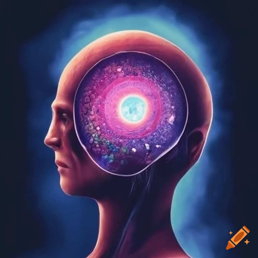 Symbolic representation of the third eye opening