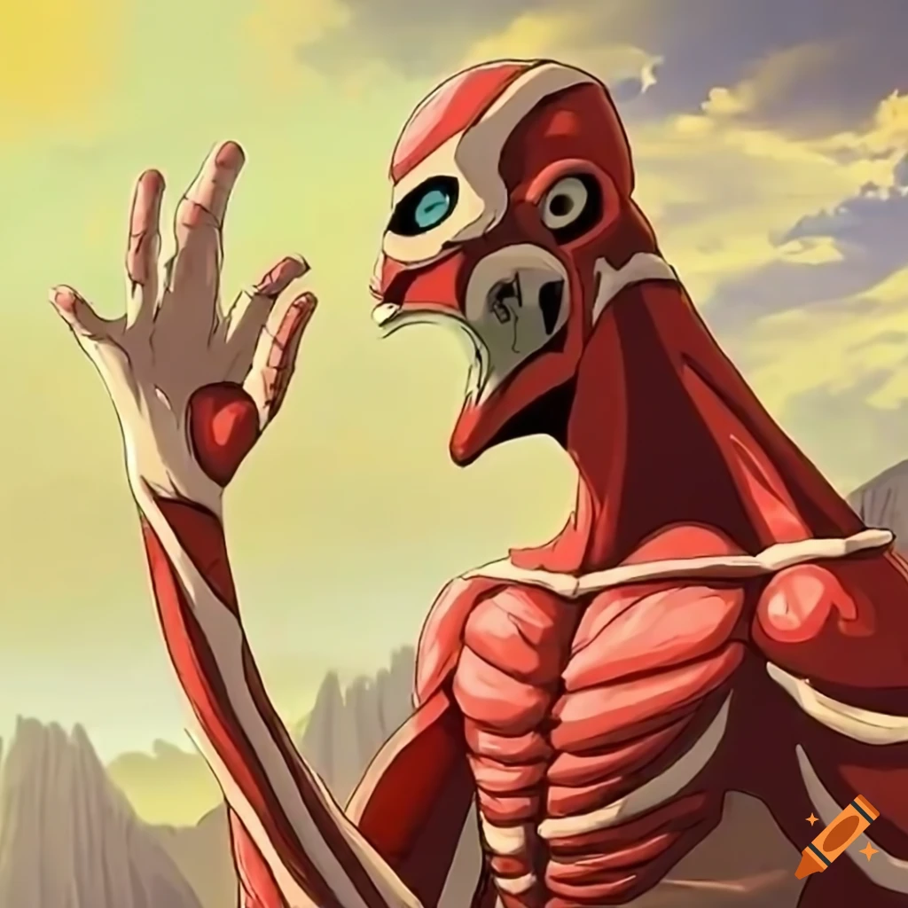 Colossal Titan in Futurama style on Craiyon