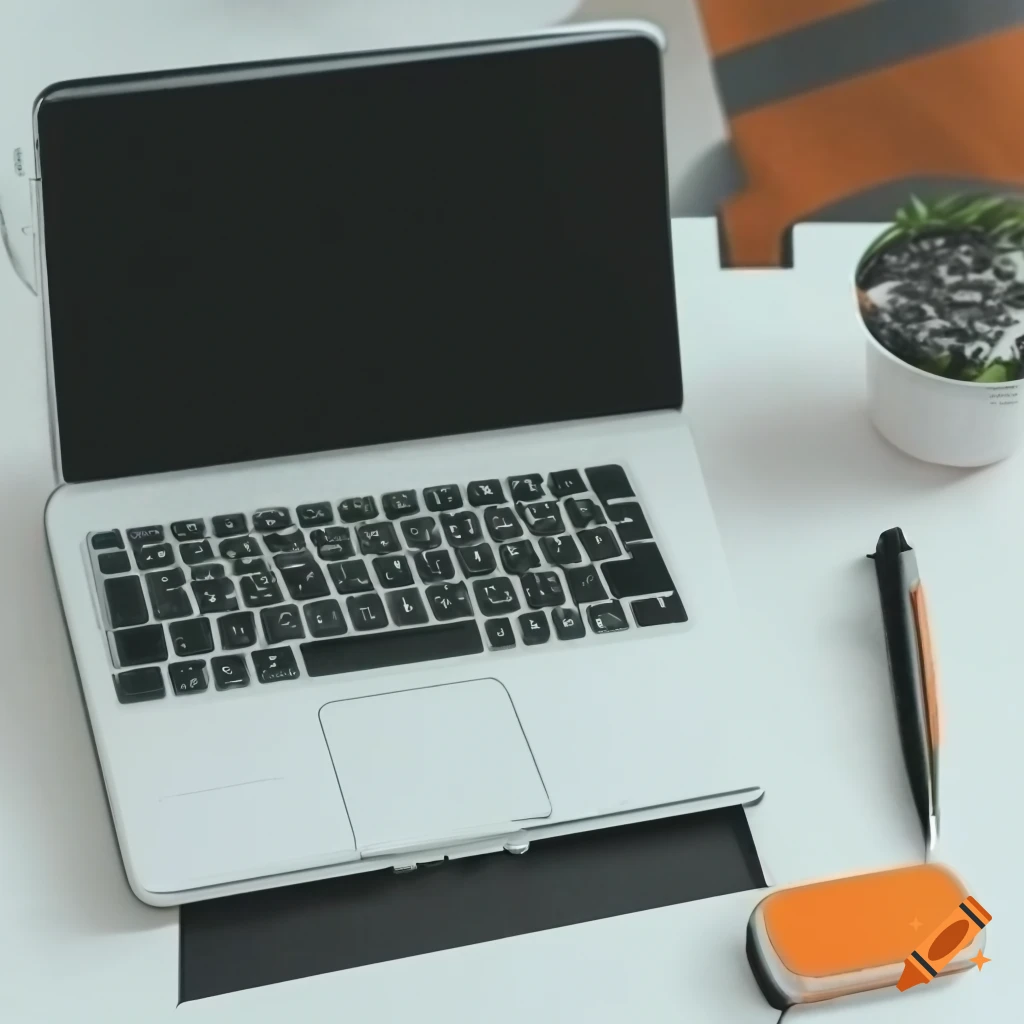 Modern office setup with high-tech gadgets and neat stationery on Craiyon
