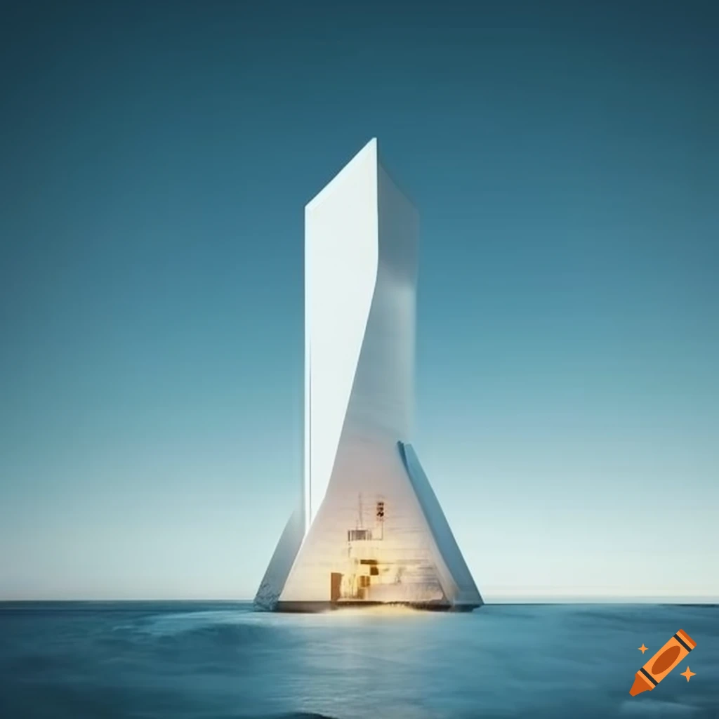 Norwegian minimalist architecture tower sanctuary on Craiyon