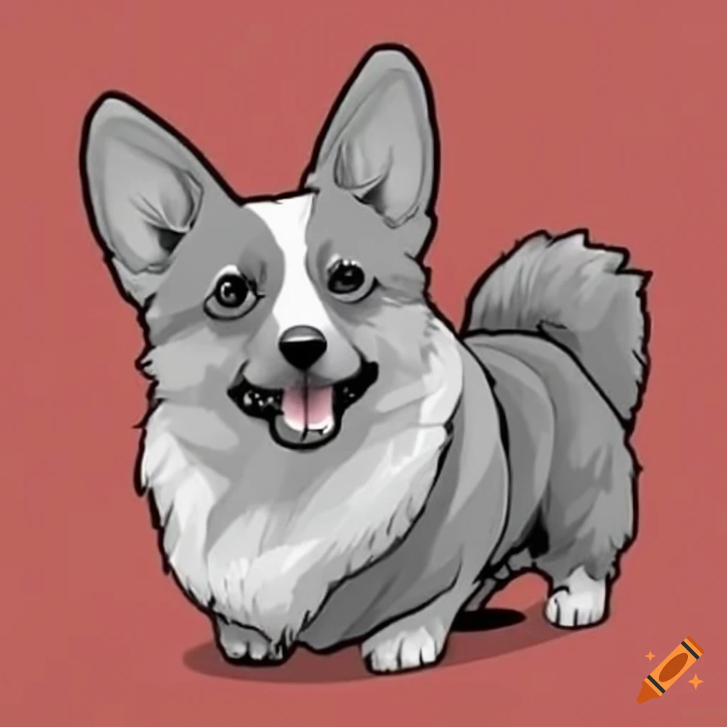 Faceted gemstone corgi sculpture on Craiyon