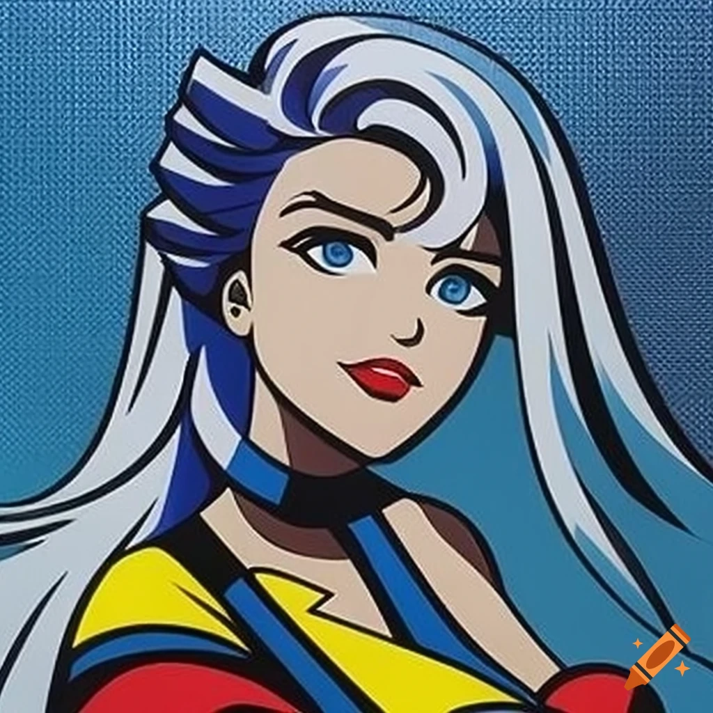 Colorful pop art inspired by anime on Craiyon