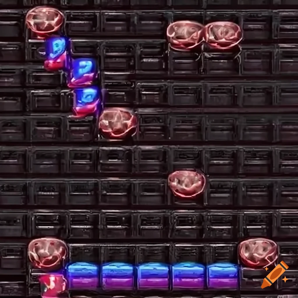 Pixel art of power-ups