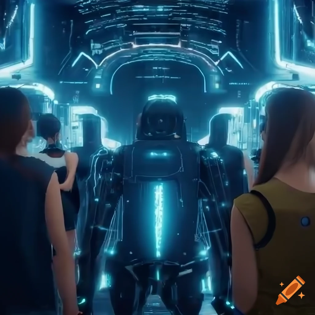 Sci-fi portrait of a family enjoying futuristic New York on Craiyon