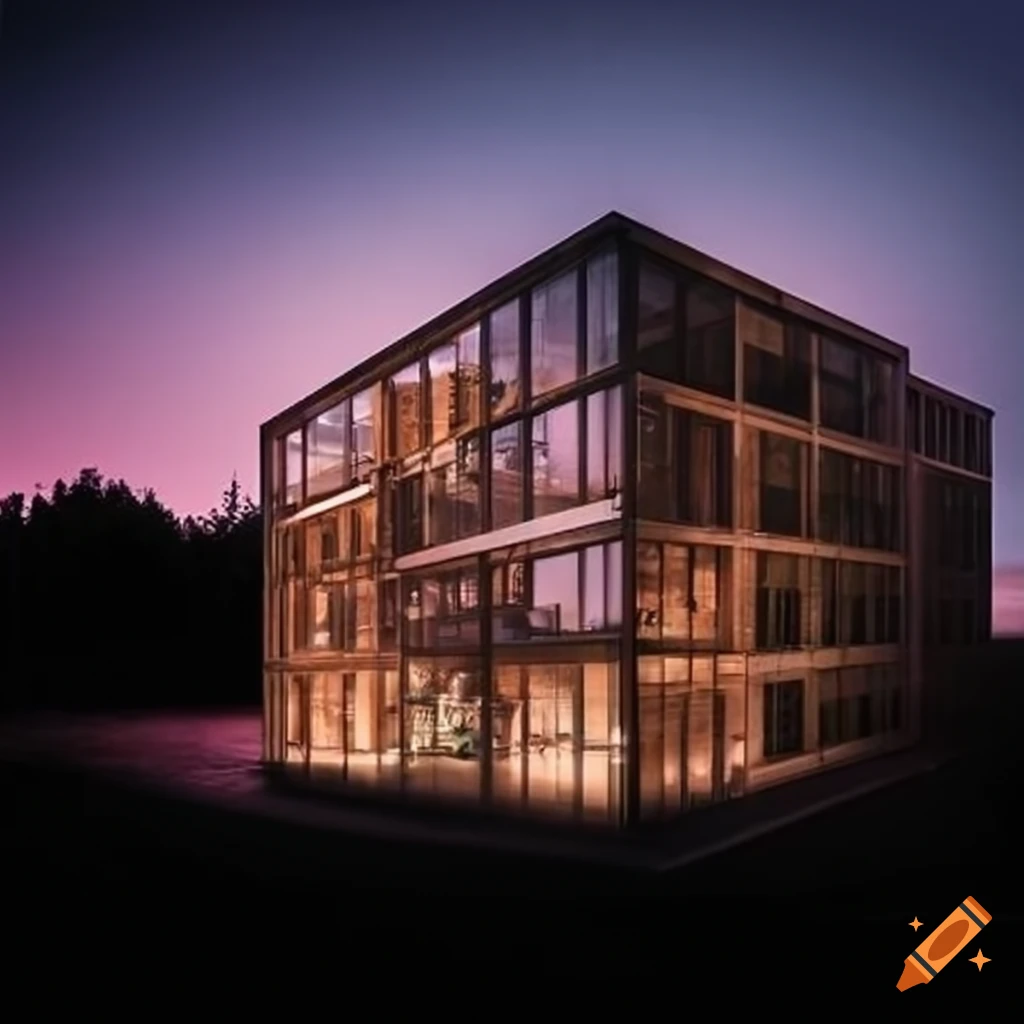 Sustainable building at ucsc campus on Craiyon