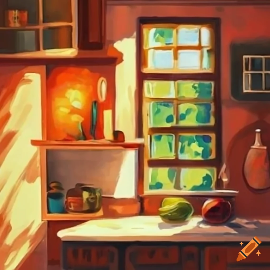 Wizard and alchemy themed kitchen with cyber elements on Craiyon