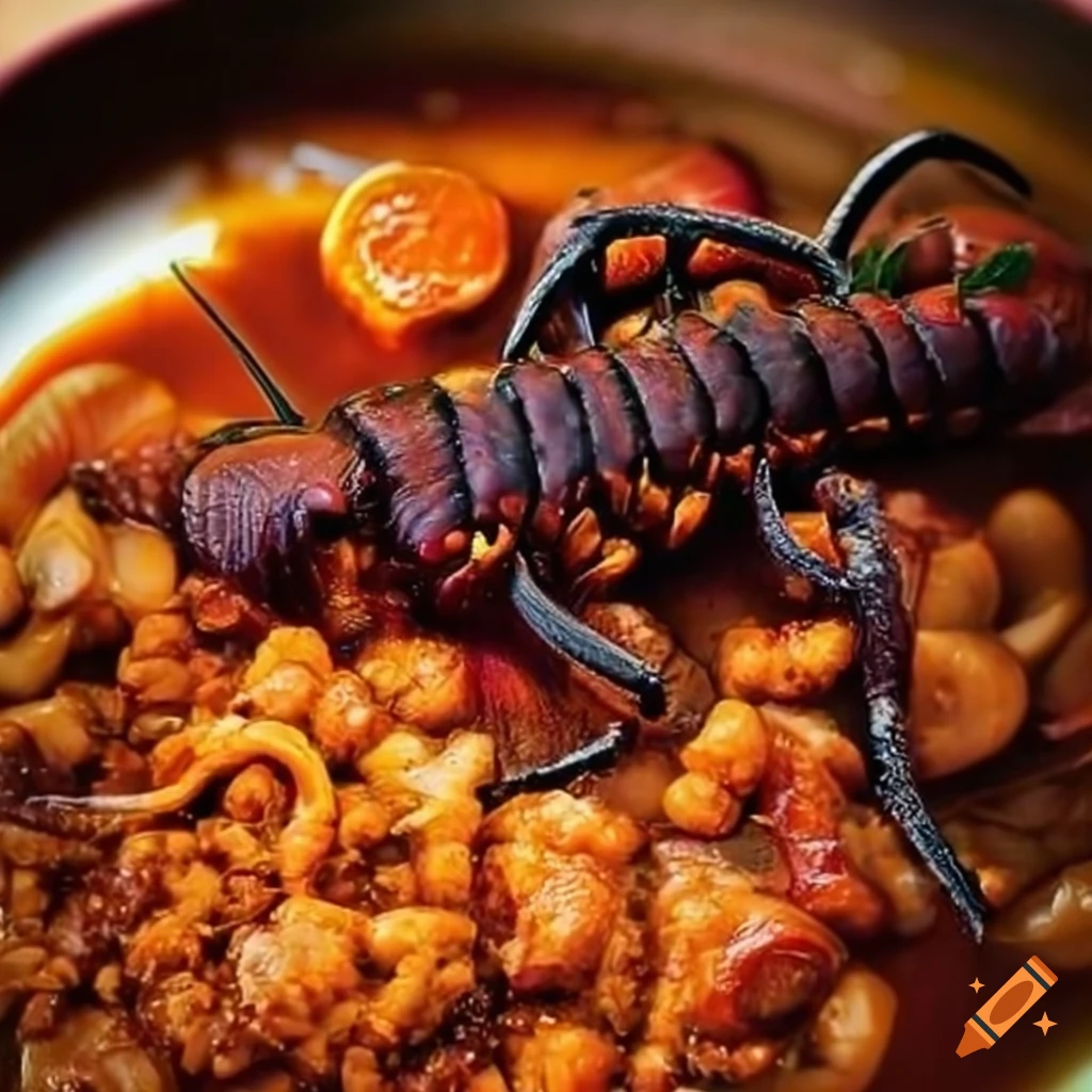 Delicious insect beef dish on Craiyon