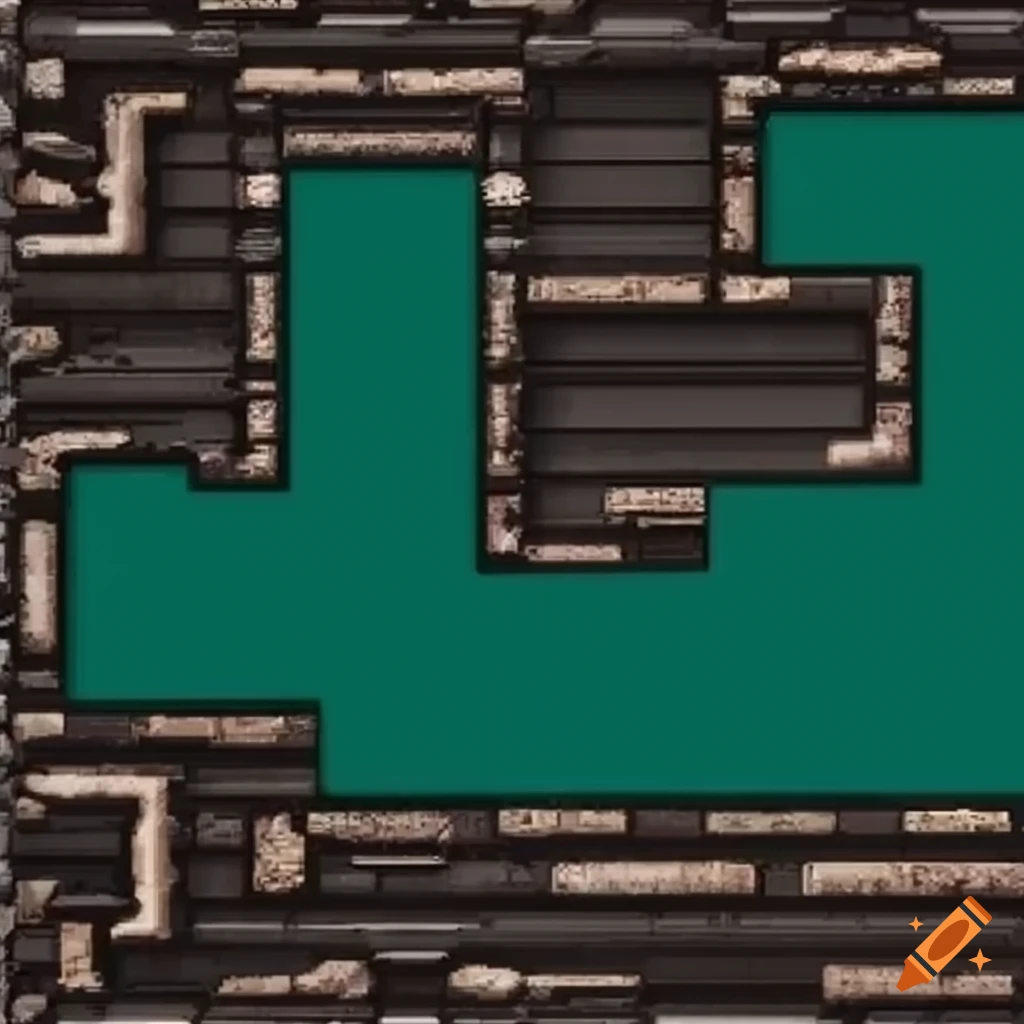 Tiles from norfair ruins level in metroid zero mission on Craiyon