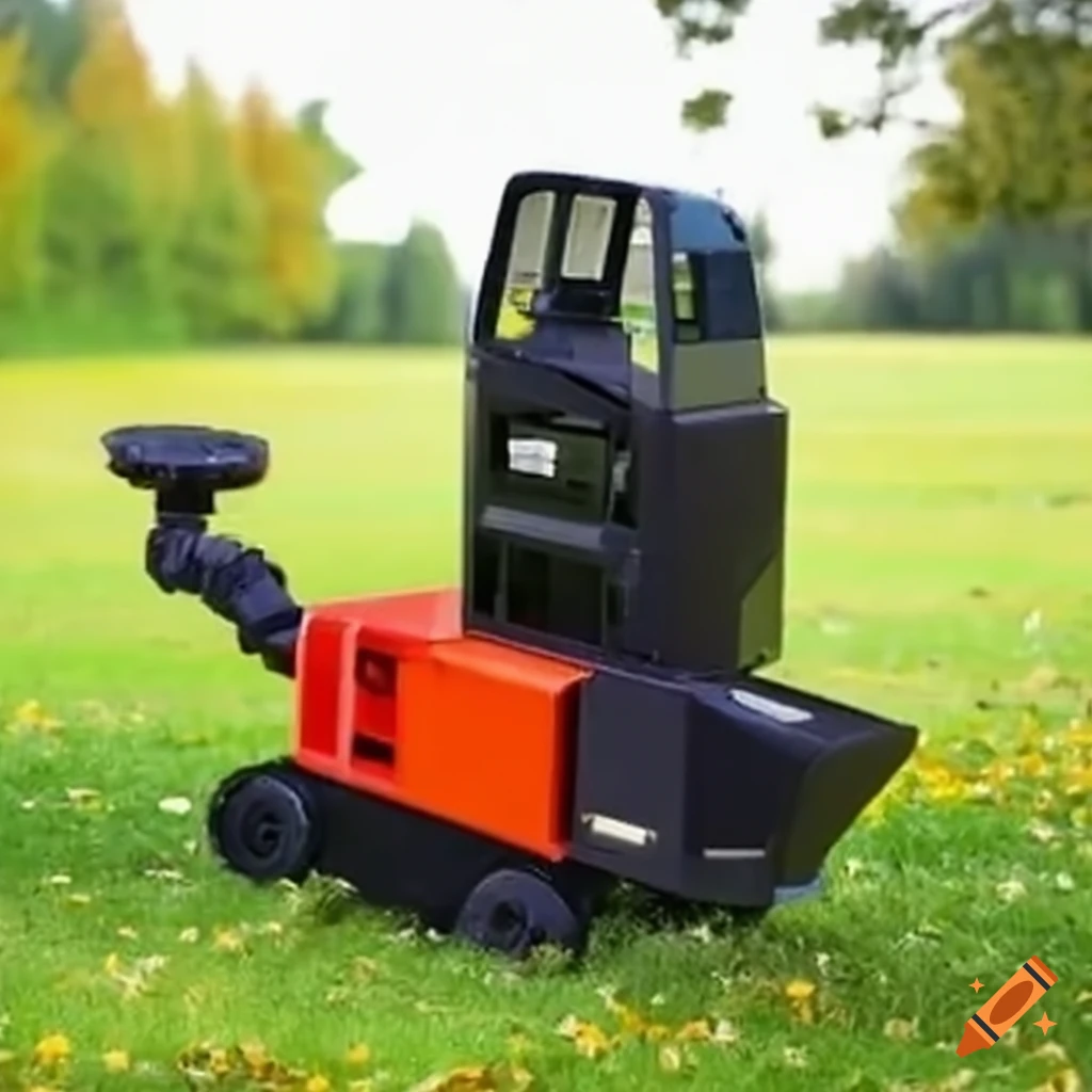 Yard robots working on Craiyon