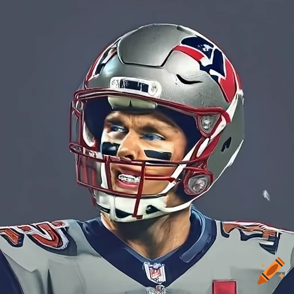 Professional football player tom brady on Craiyon