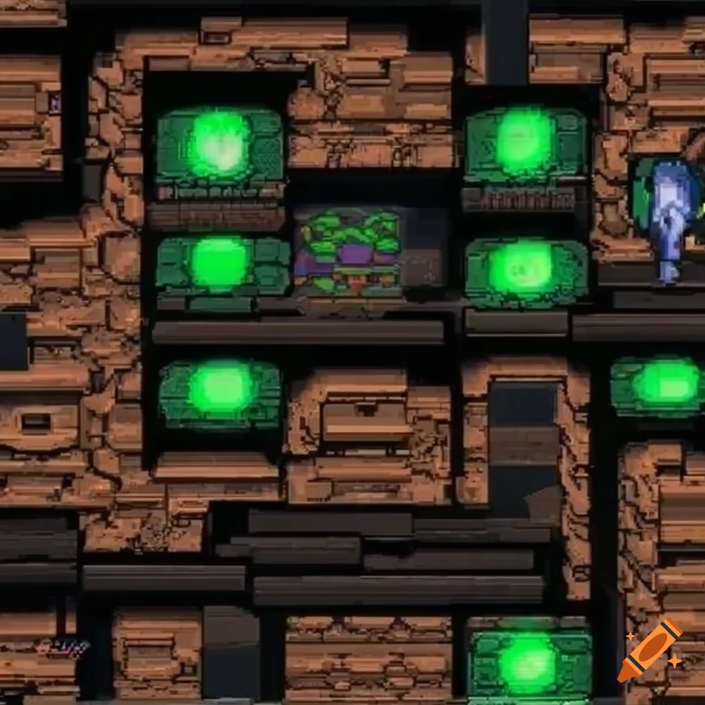 Tiles for the surface ground of zebes world in super metroid game