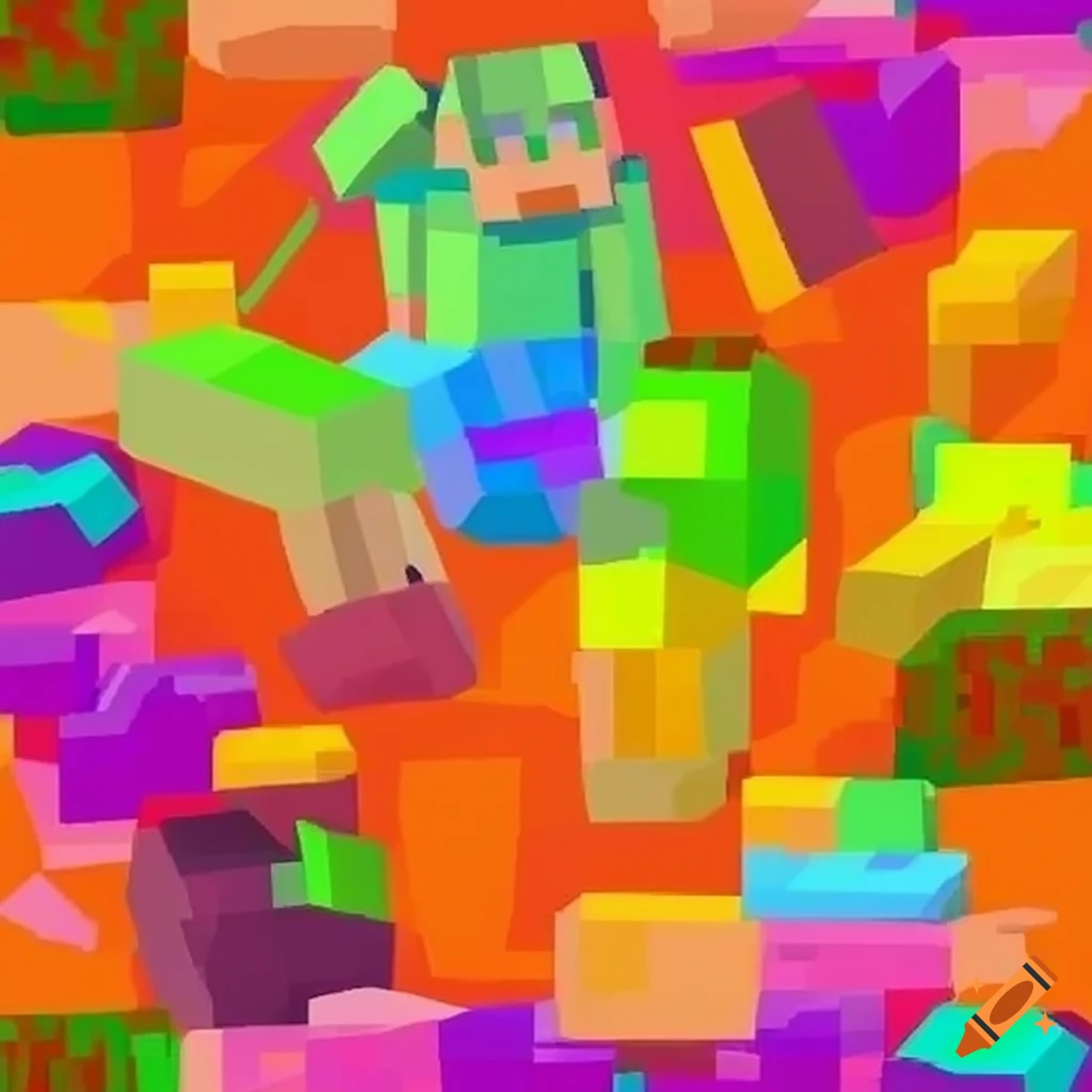 Seamless minecraft texture on Craiyon